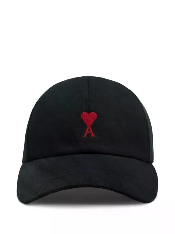 Ami Logo-embroidered Baseball Cap - Black