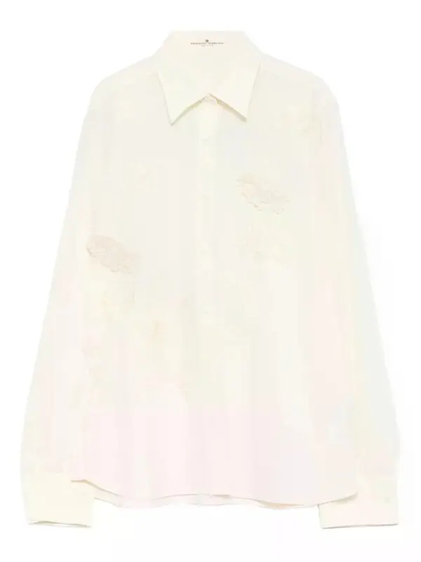 Ermanno Scervino Floral Button-down Shirt - Neutrals