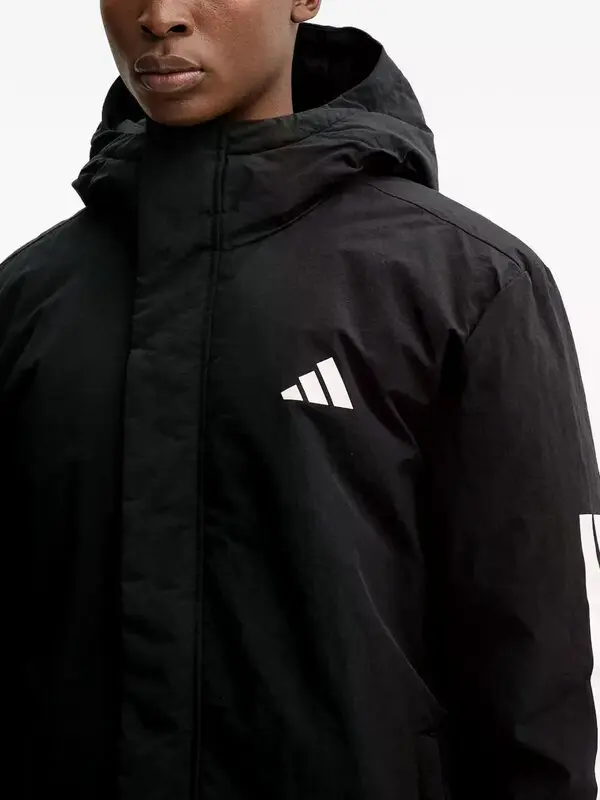 Adidas Hooded Three-stripe Jacket