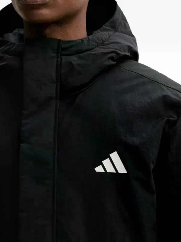 Adidas Hooded Three-stripe Jacket