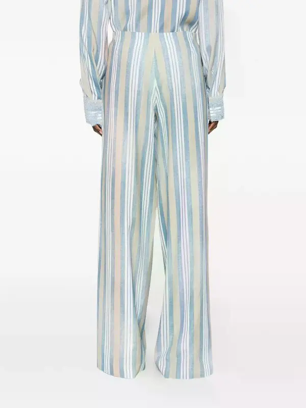 Ermanno Scervino Striped Drawstring Trousers