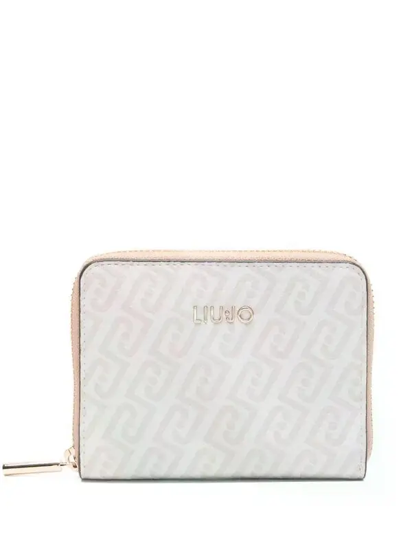 Liu Jo Logo Zip Wallet - Neutrals
