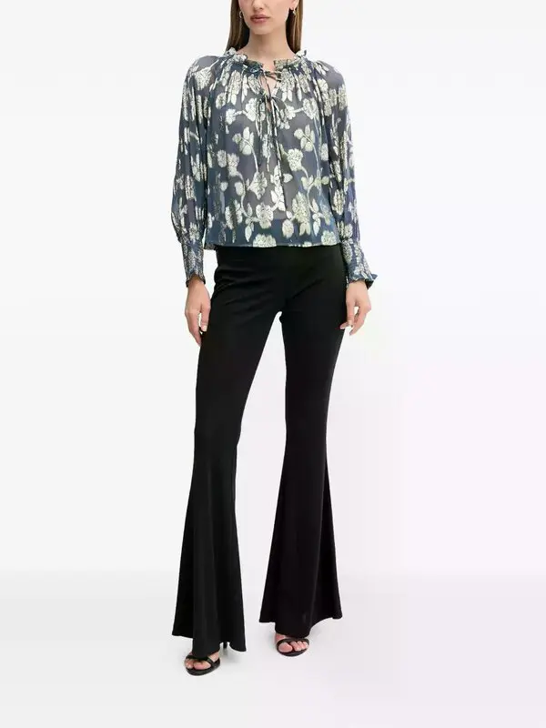 HOSS INTROPIA Floral-print Ruffled Top