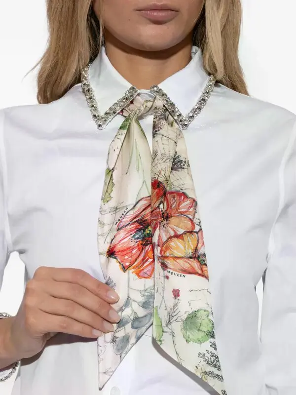 Alexander McQueen Floral-print Scarf