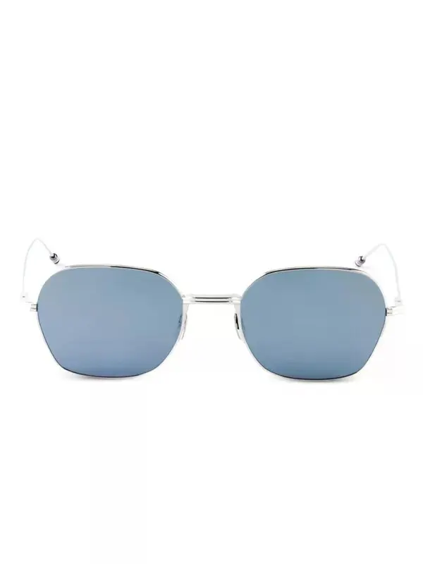 Thom Browne Geometric Frame Sunglasses - Silver