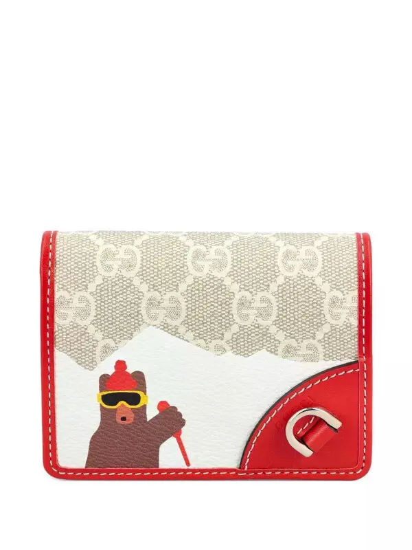 Gucci Logo-pattern Wallet - Neutrals