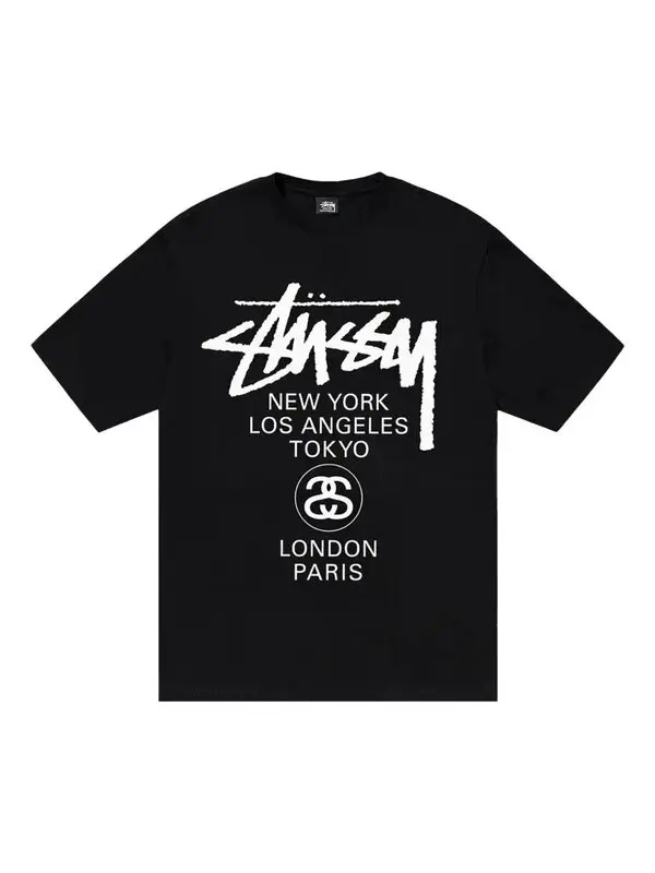 StÜssy World Tour T-shirt - Black