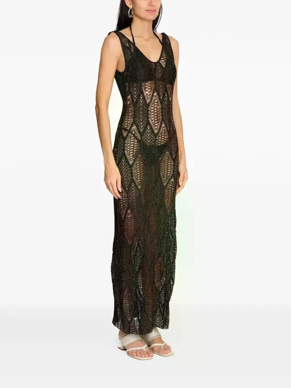AMIR SLAMA X Jade Picon Openwork Maxi Dress