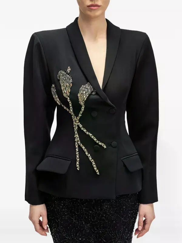 ARAFTU Embellished Double-breasted Blazer