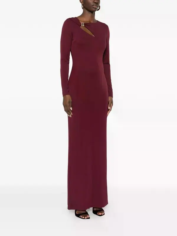 knee length dresses for ladies Authentic Cream Crewneck Long Sleeve Fit and Flare Dress