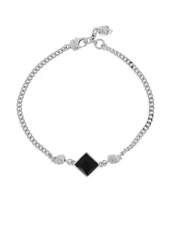 Alexander McQueen Skull Curb-chain Bracelet - Silver