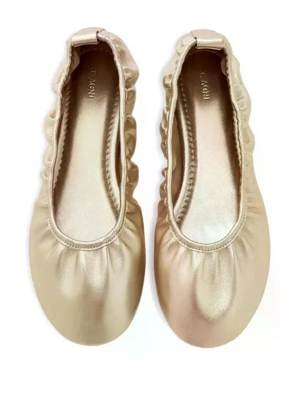 ST. AGNI Gathered Ballet Flats