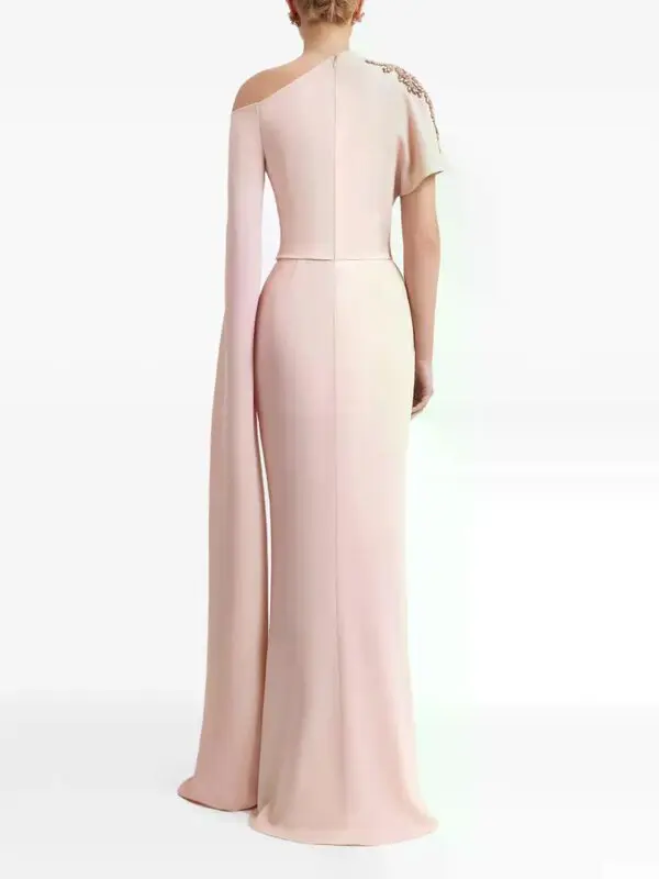 GEMY MAALOUF Asymmetrical-neckline Draped Dress