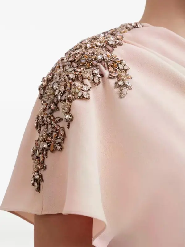 GEMY MAALOUF Asymmetrical-neckline Draped Dress