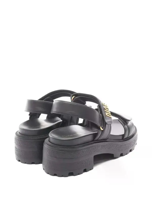 Dior Dioract Platform Sandals - Black