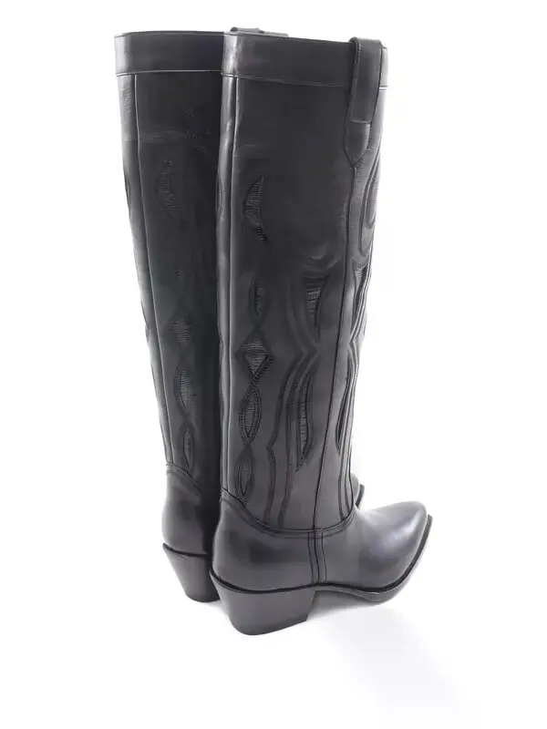 Celine Embossed Leather Knee-high Boots