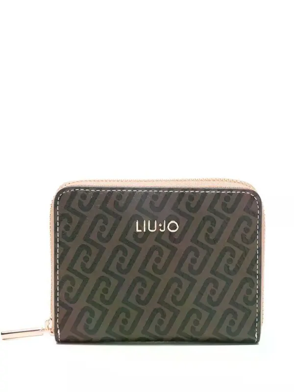 Liu Jo Monogram Zip Wallet - Brown
