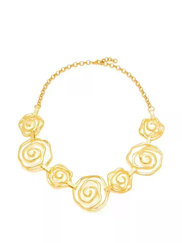 LYNYER Rose Pendant Necklace - Gold