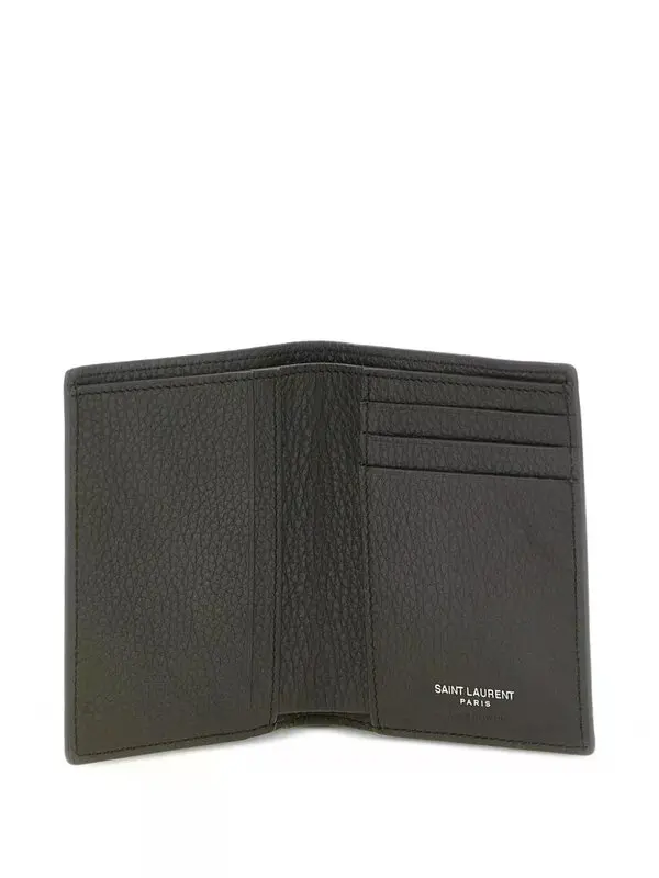 Saint Laurent Tiny Cassandre Metal Logo Card Holder