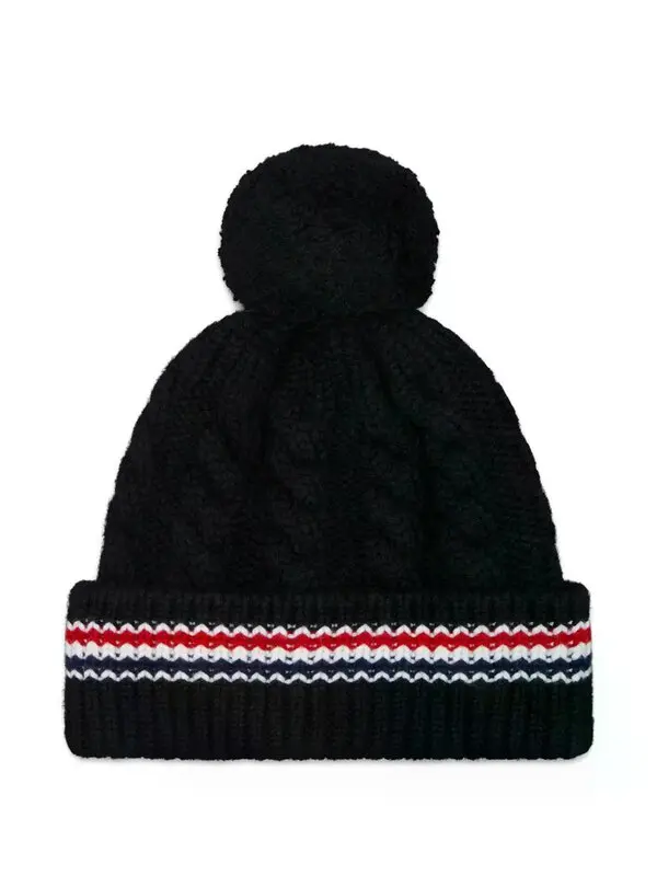 Thom Browne Cable-stitch Pompom Beanie