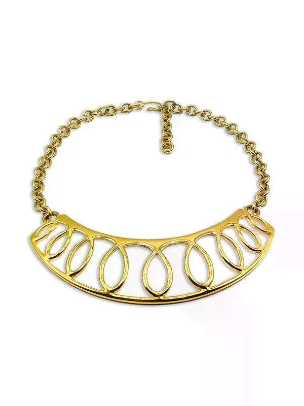 JENNIFER GIBSON JEWELLERY 1980s Loop Panel Necklace