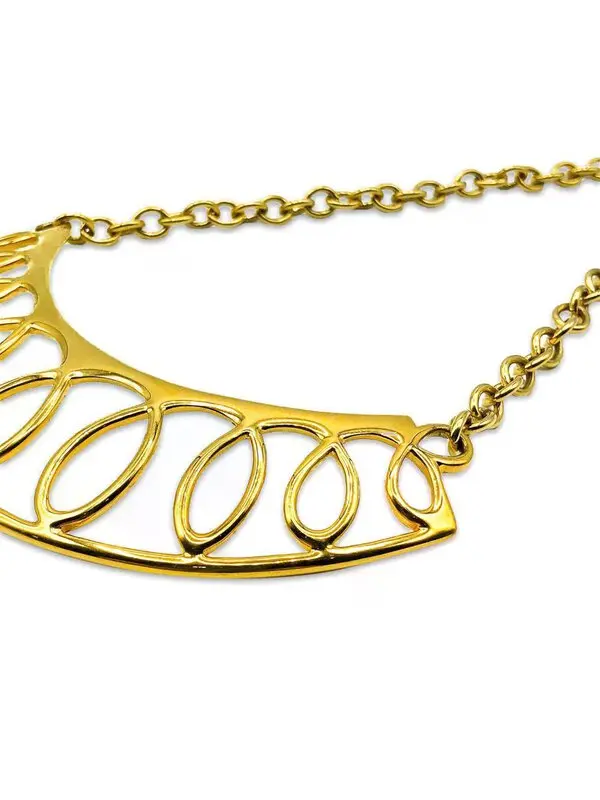 JENNIFER GIBSON JEWELLERY 1980s Loop Panel Necklace