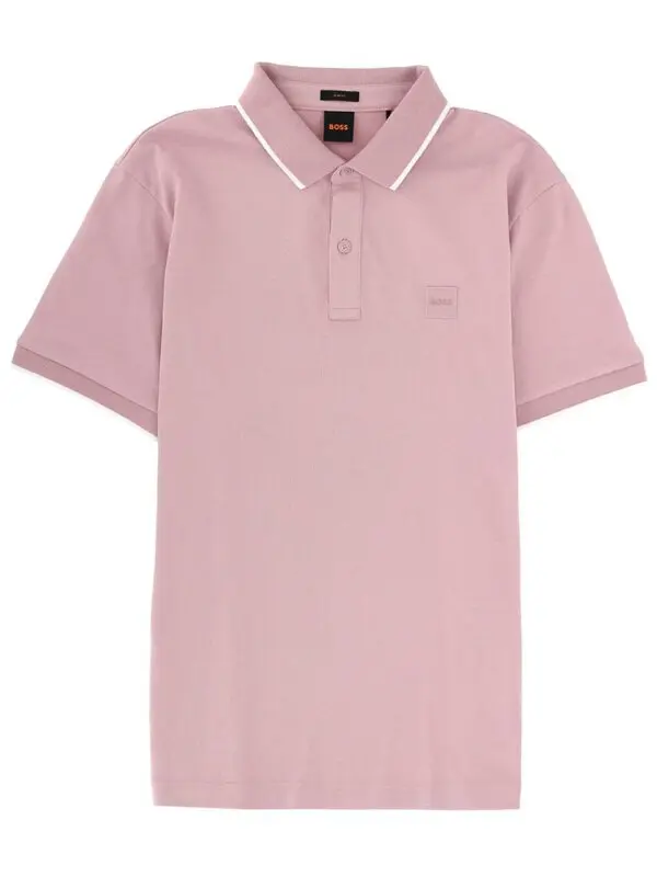 BOSS Polo With Logo - Pink