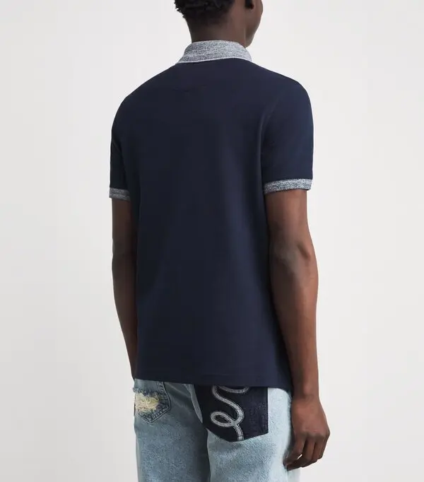 Barbour Cotton Marlton Polo Shirt - Navy