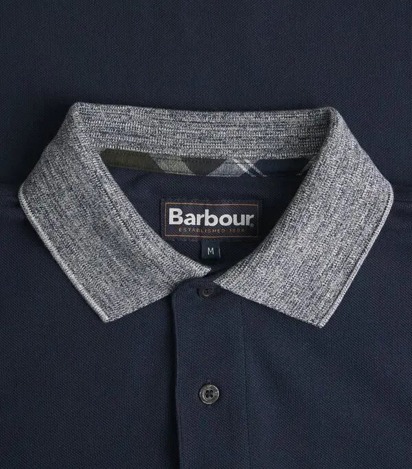 Barbour Cotton Marlton Polo Shirt - Navy