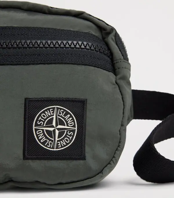 Stone Island Logo Patch Belt Bag - Green
