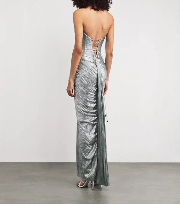 MARIA LUCIA HOHAN Silk Alessandra Maxi Dress