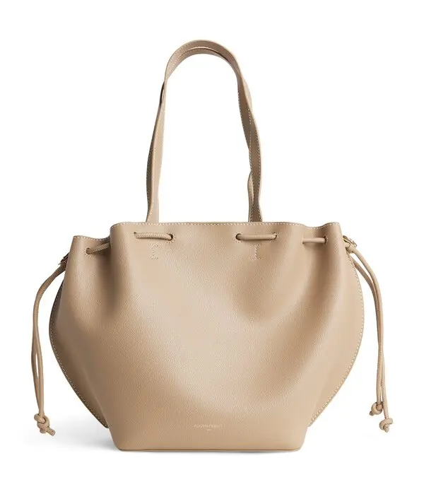 Claudie Pierlot Leather Alban Tote Bag - White
