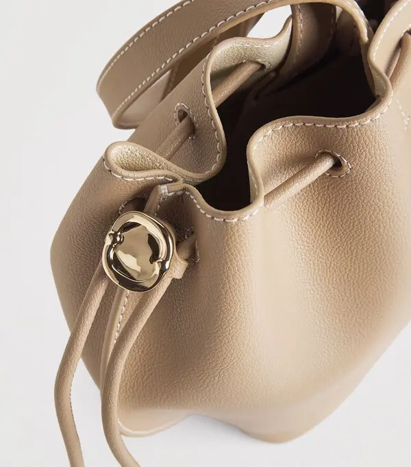 Claudie Pierlot Leather Alban Tote Bag - White