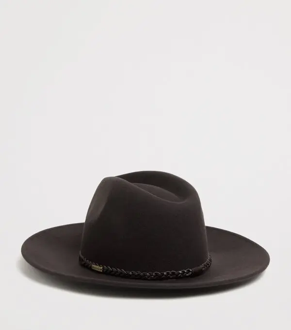 Barbour Wool Felt Fedora - Brown