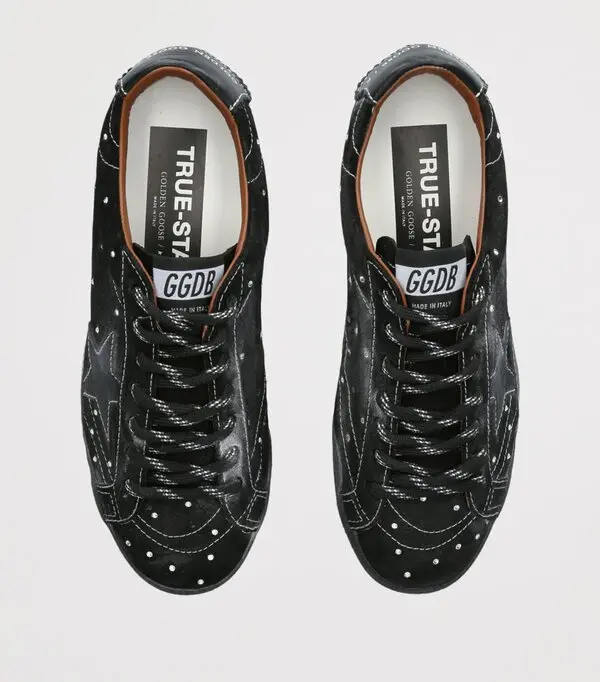 GOLDEN GOOSE True Star Suede Sneakers - Black