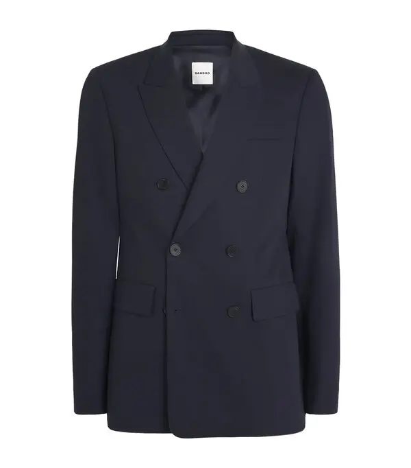 Sandro Virgin Wool New Croise Blazer