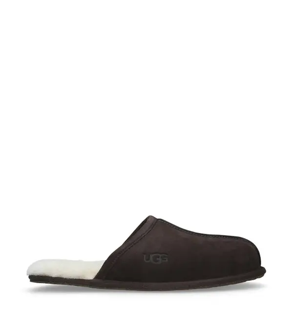 UGG Suede Scuff Slippers - Brown
