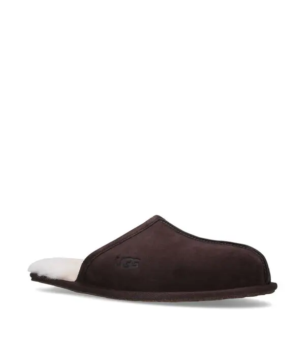 UGG Suede Scuff Slippers - Brown