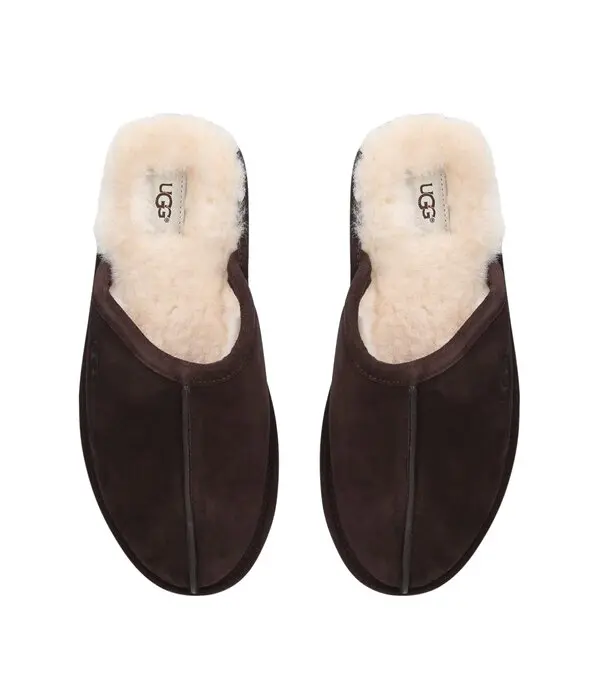 UGG Suede Scuff Slippers - Brown