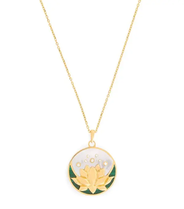 L'ATELIER NAWBAR N*93 Lotus Moon Necklace - Gold