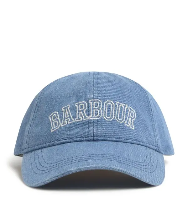 Barbour Denim Baseball Cap - Blue