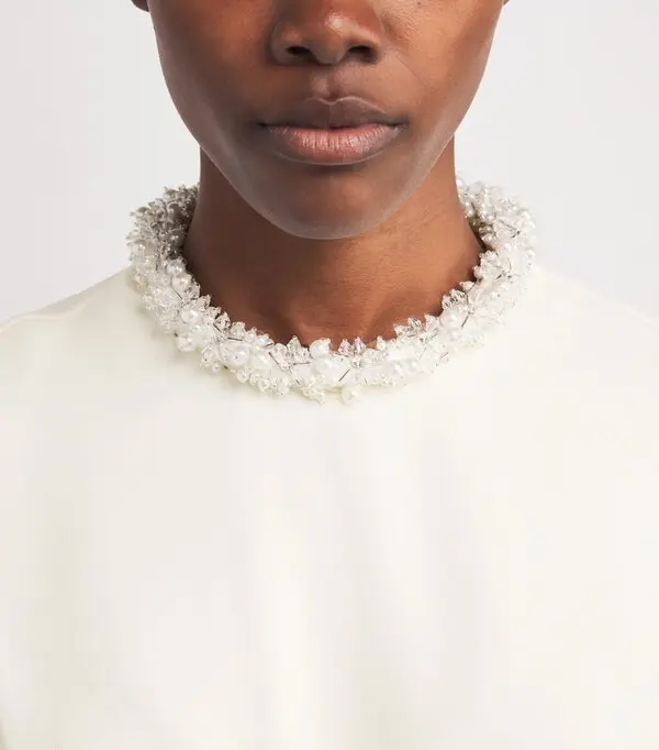 Simkhai Crepe Annette Cape Gown