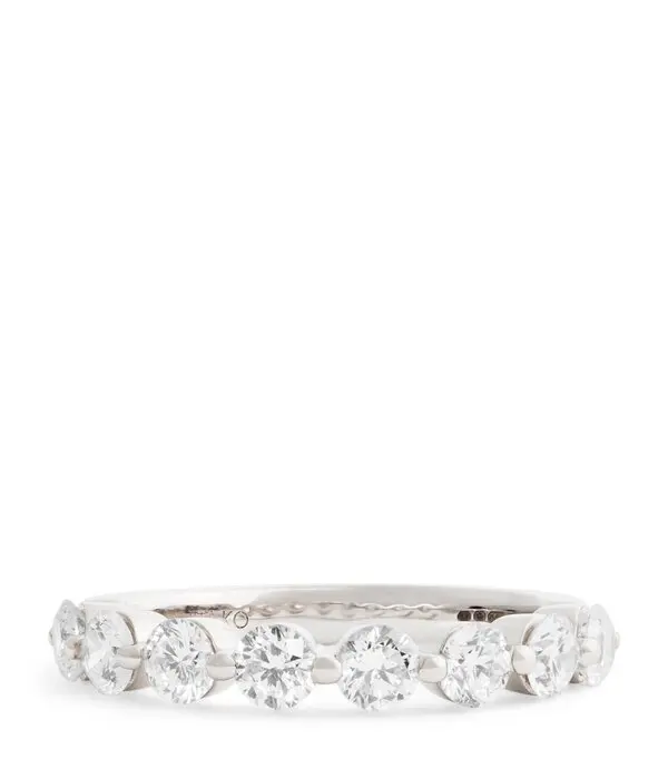 ANITA KO Floating Gold Diamond Ring - White