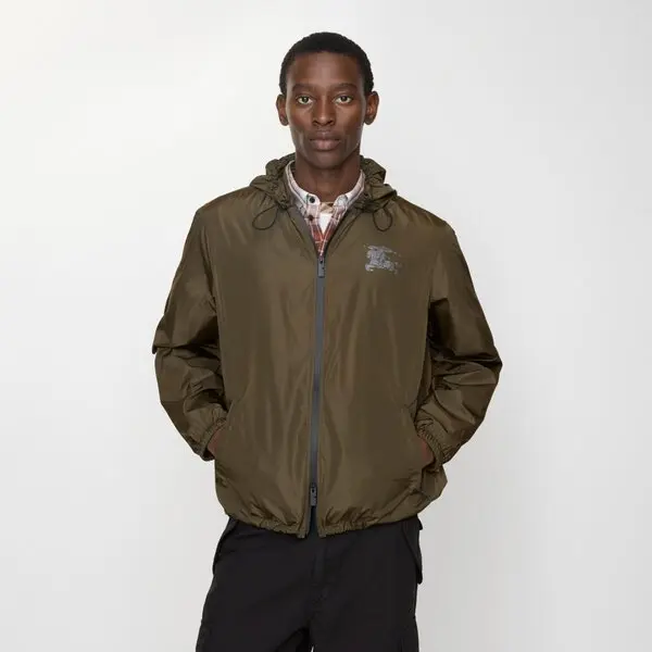 Burberry Ekd Nylon Hooded Jacket