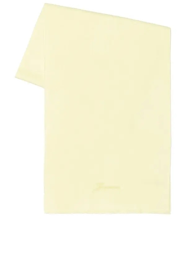 Jacquemus Large Echarpe Cashmere Tailleur - Pale Yellow