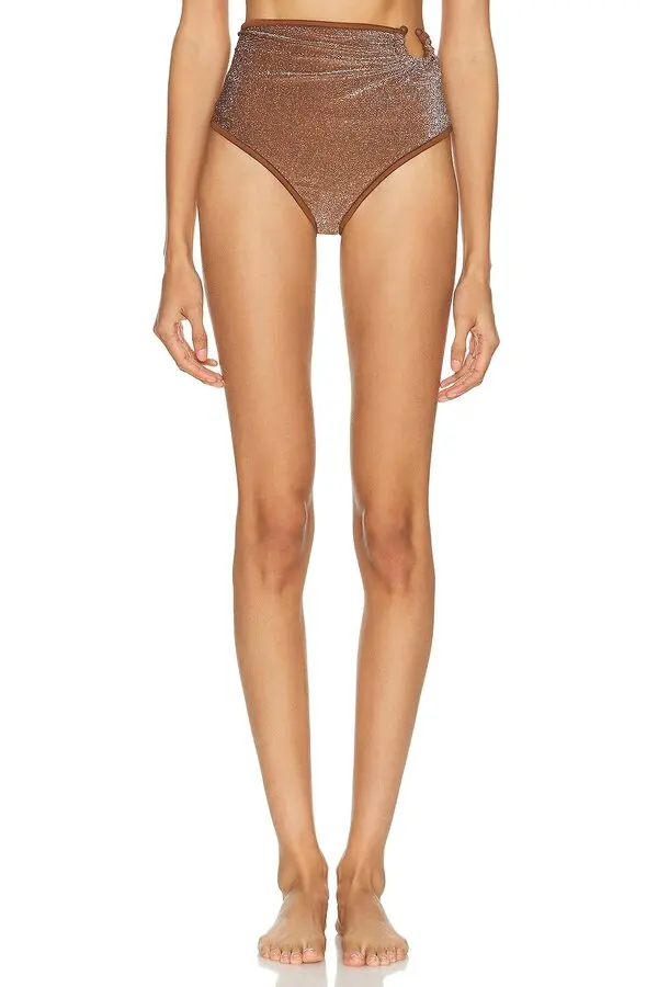 Johanna Ortiz Taita Bikini Bottom - Shimmering Brown