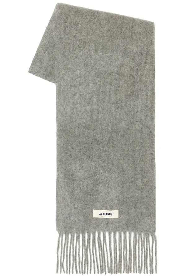 Jacquemus Large Echarpe Carro - Grey