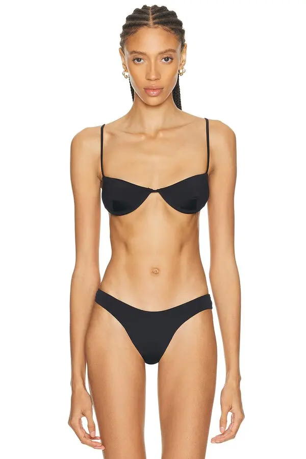HAIGHT. Ella Bikini Top - Black