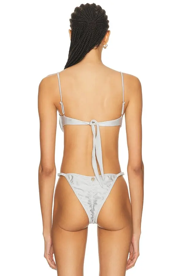 BANANHOT Cannes Metallic Bikini Top