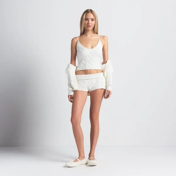 SKIMS Sweater Knits Cable Knit Cami - Ivory
